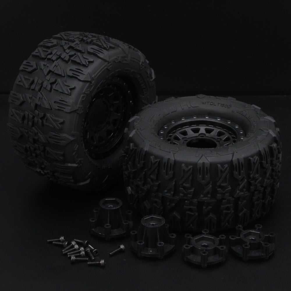 Terraform All-Terrain Belted 1/10th Monster Truck Tires on Array Beadl