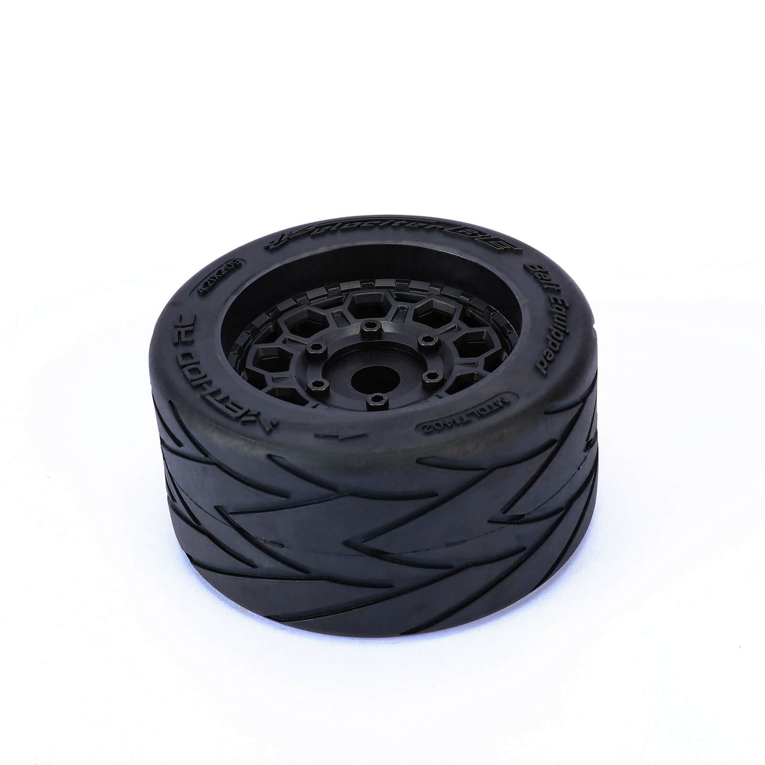 Velociter Belted 1/7th On-Road Tires on Hive 17mm Hex Wheels, Felony R