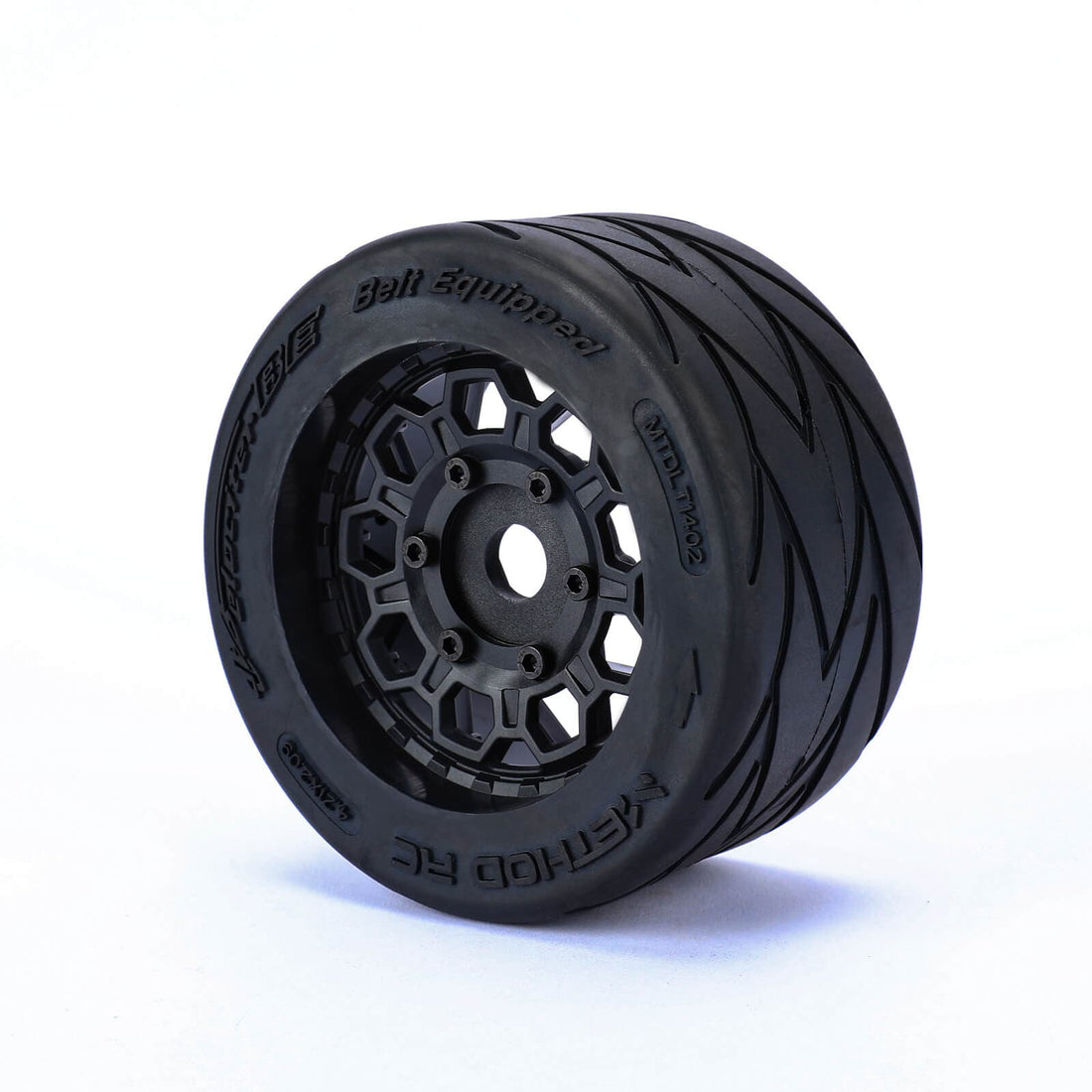 Velociter Belted 1/7th On-Road Tires on Hive 17mm Hex Wheels, Felony R