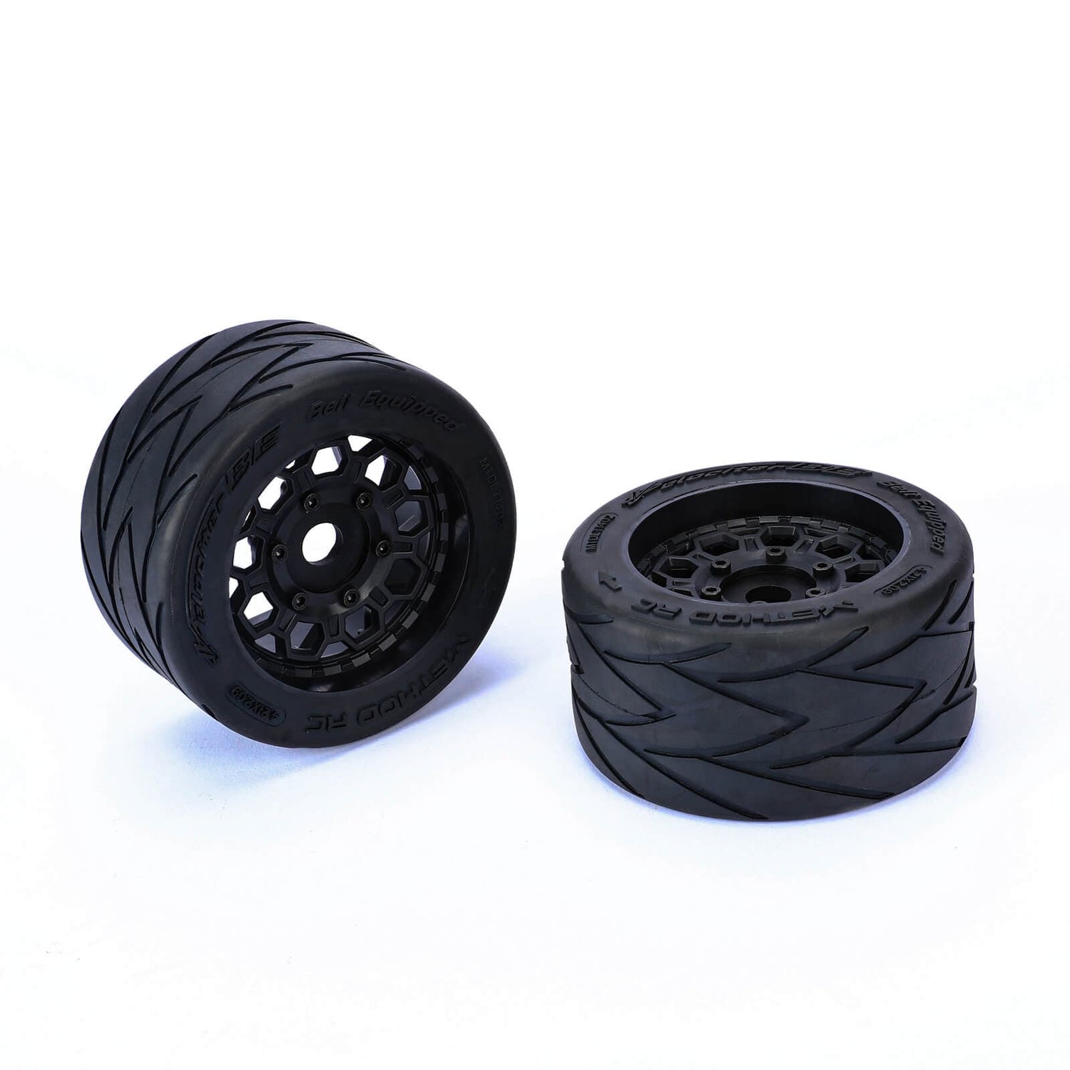 Velociter Belted 1/7th On-Road Tires on Hive 17mm Hex Wheels, Felony R