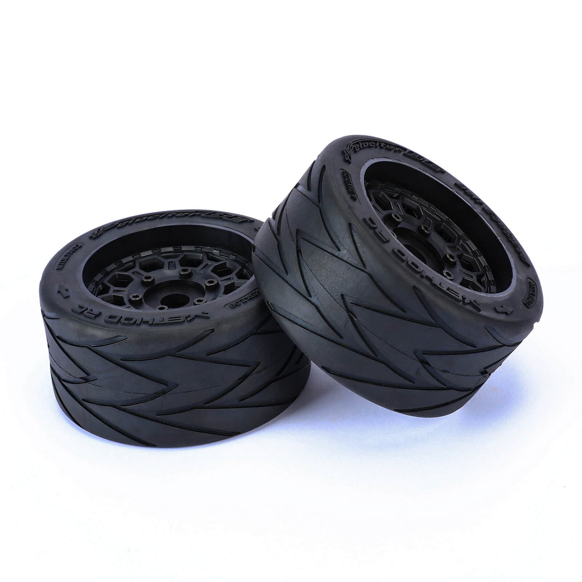 Velociter Belted 1/7th On-Road Tires on Hive 17mm Hex Wheels, Felony R