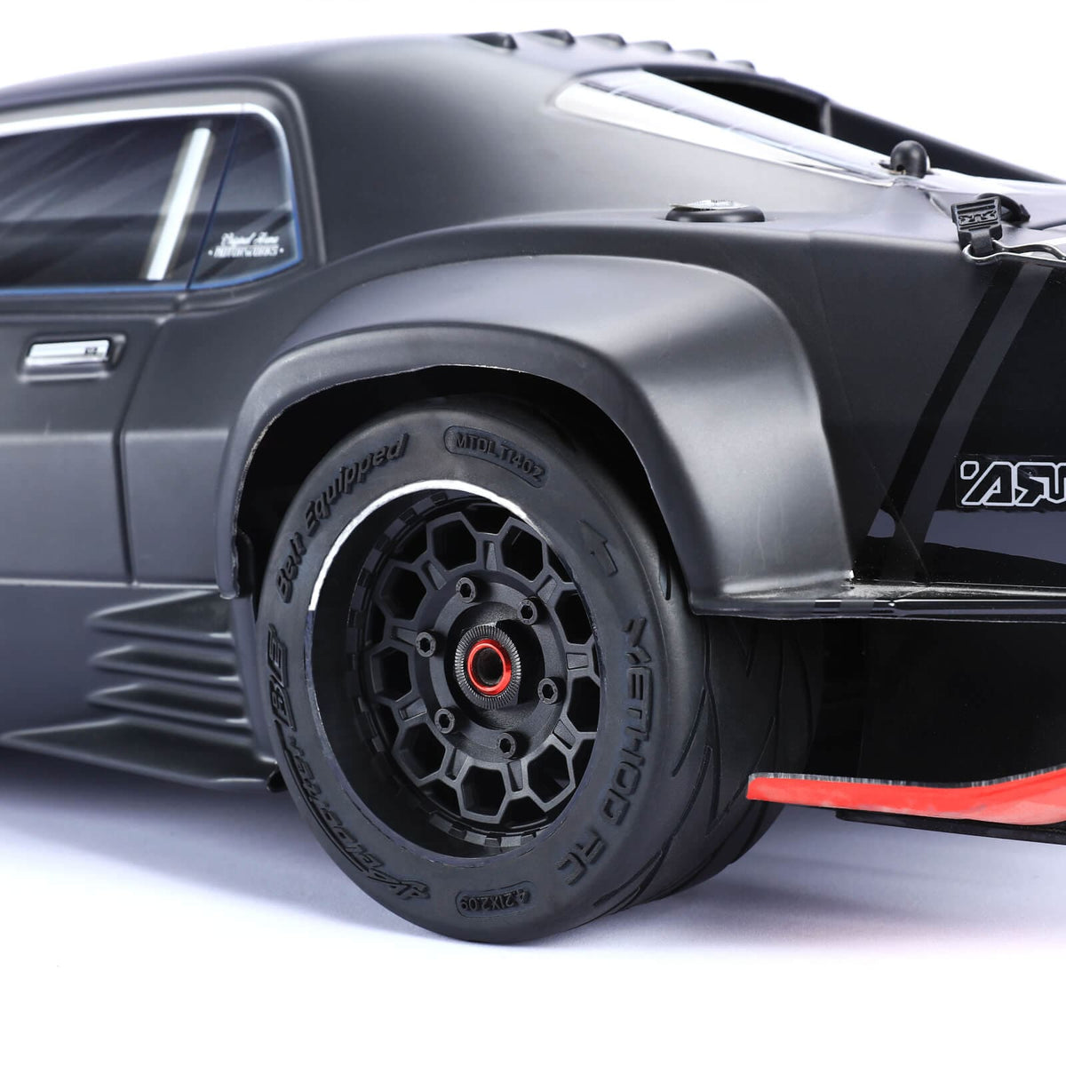 Velociter Belted 1/7th On-Road Tires on Hive 17mm Hex Wheels, Felony R