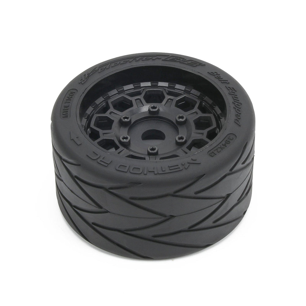 Velociter Belted 1/7th On-Road Tires on Hive 17mm Hex Wheels, Rear, 54