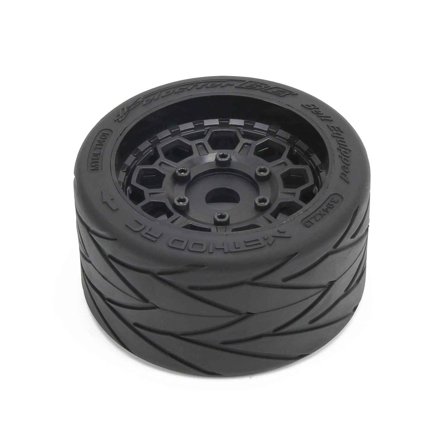 Velociter Belted 1/7th On-Road Tires on Hive 17mm Hex Wheels, Rear, 54