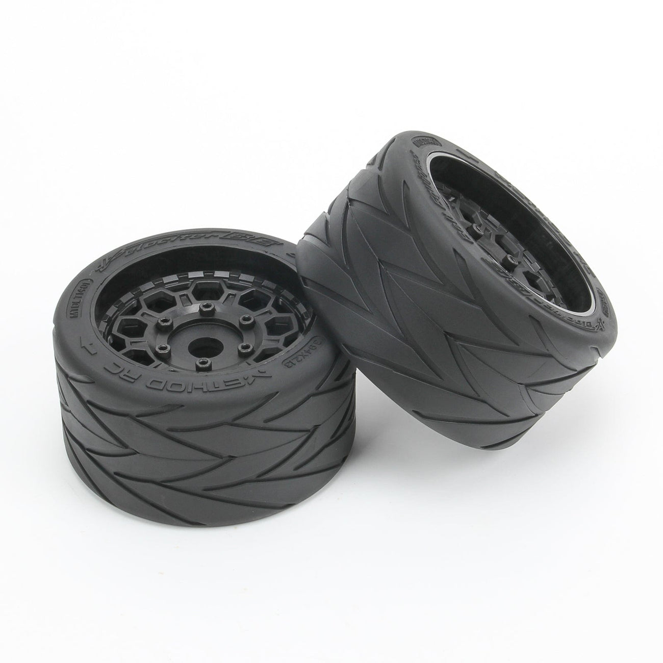 Velociter Belted 1/7th On-Road Tires on Hive 17mm Hex Wheels, Rear, 54