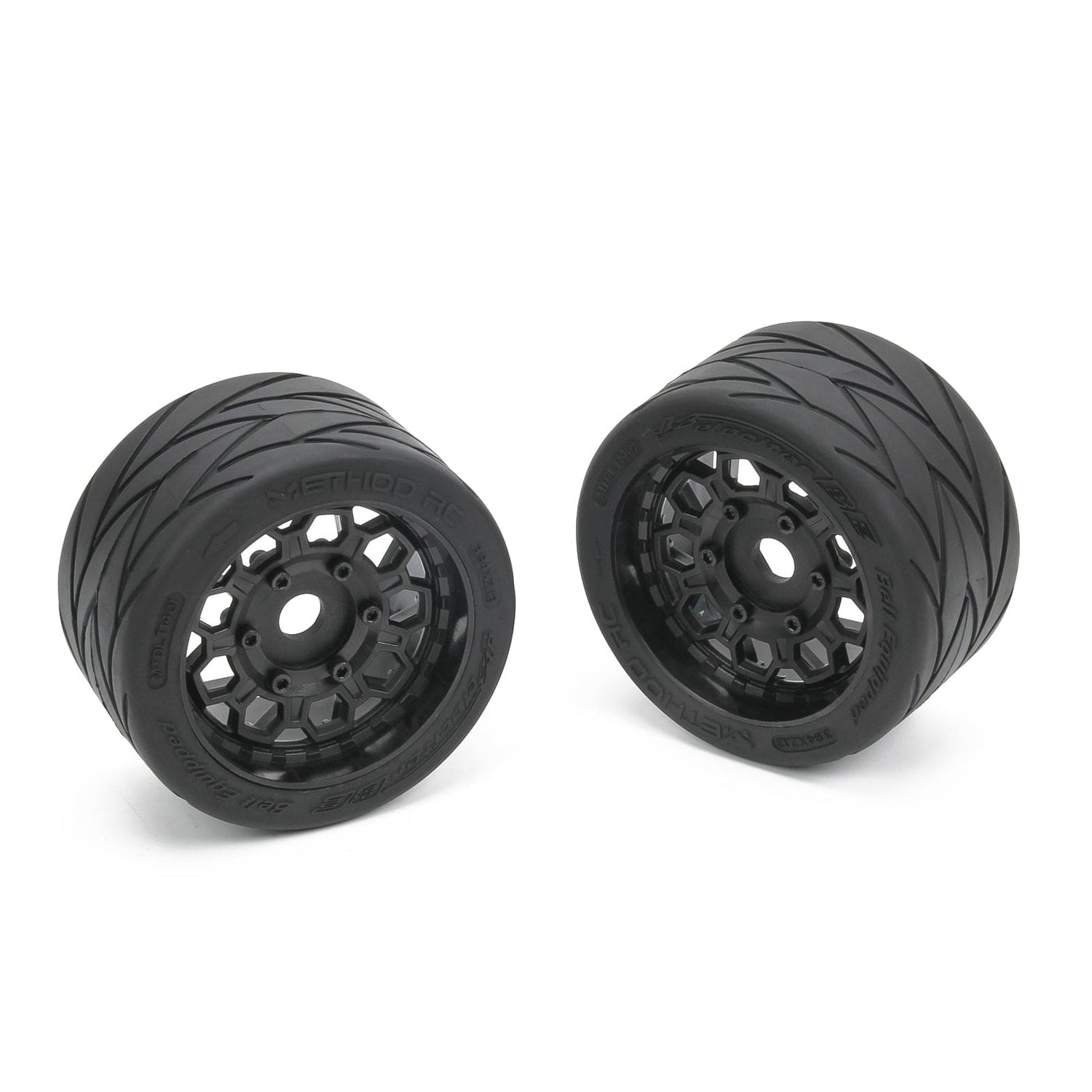 Velociter Belted 1/7th On-Road Tires on Hive 17mm Hex Wheels, Rear, 54